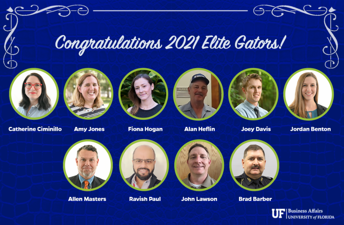2021 Elite Gator Award Winners – UF Business Affairs